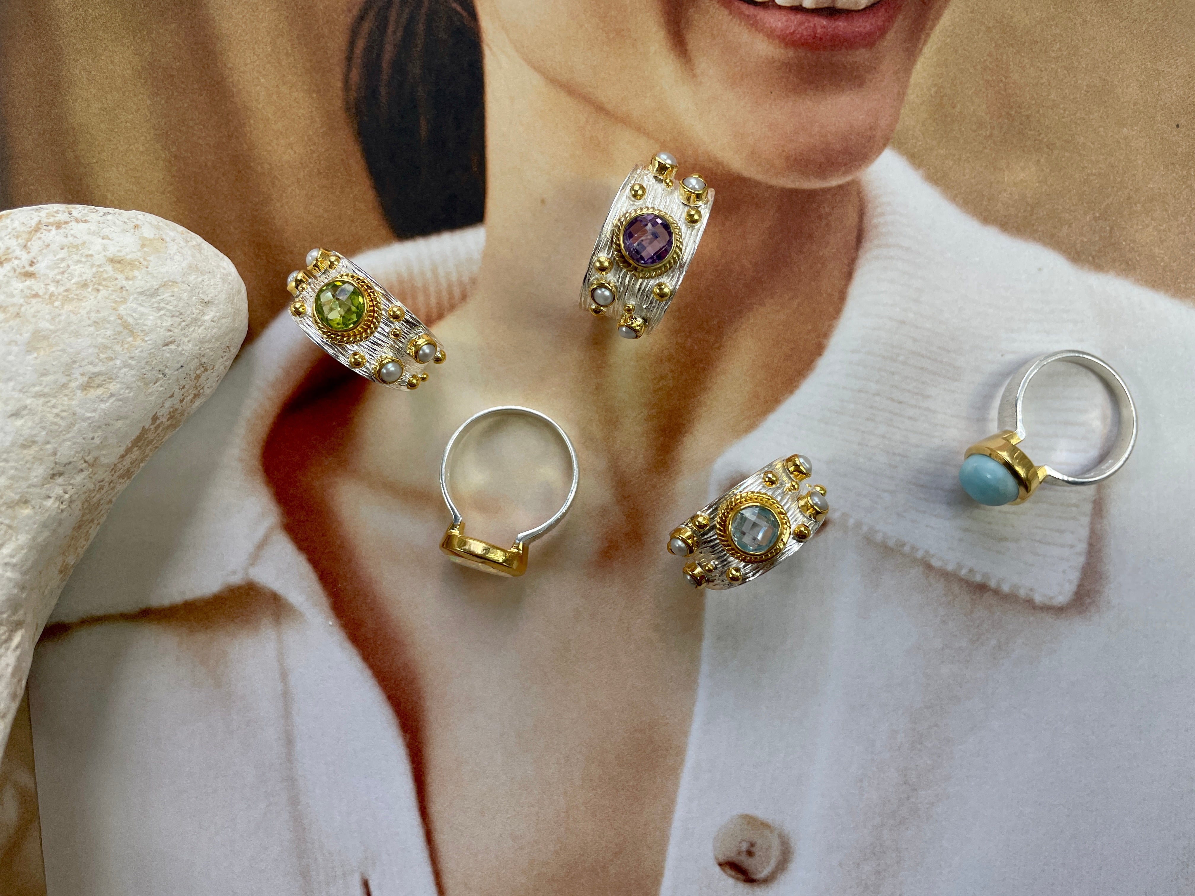 Gemstone Rings – Baba Jewelry